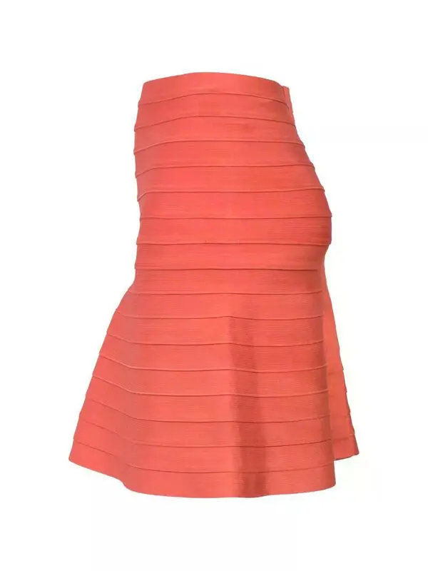 Herve Leger Bandage Flare-hem Skirt