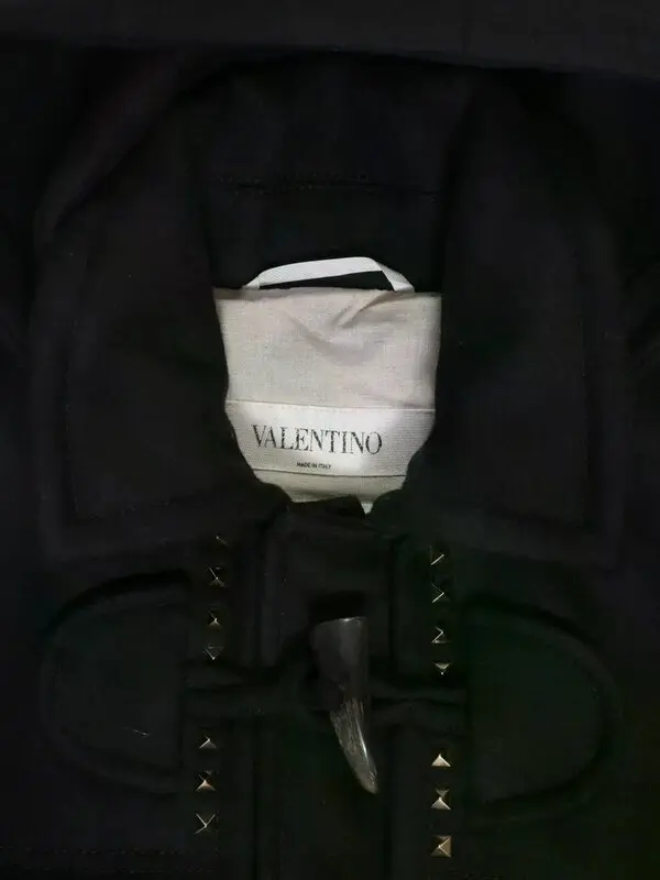 Valentino Garavani Wool Rockstud Toggle Coat
