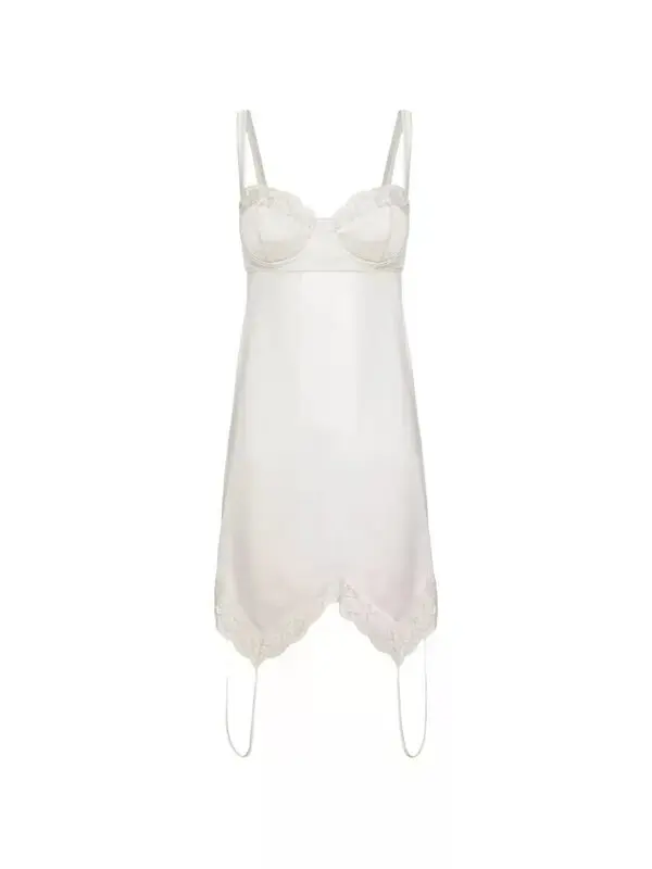 SEEN USERS Name Picasso Lace-trim Sweetheart Neck Top