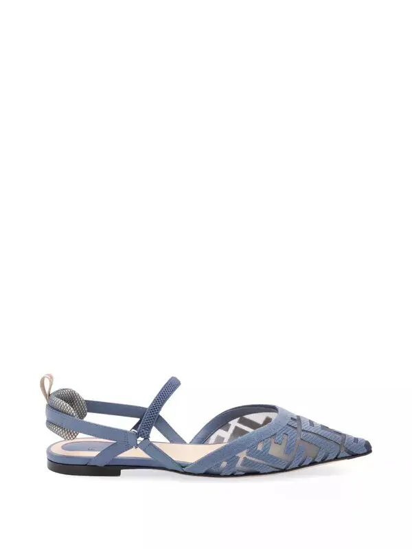 Fendi Ff-motif Slingback Pumps