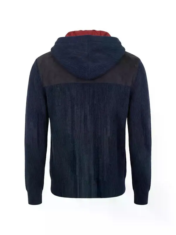Brunello Cucinelli Suede Panelled Hooded Jacket