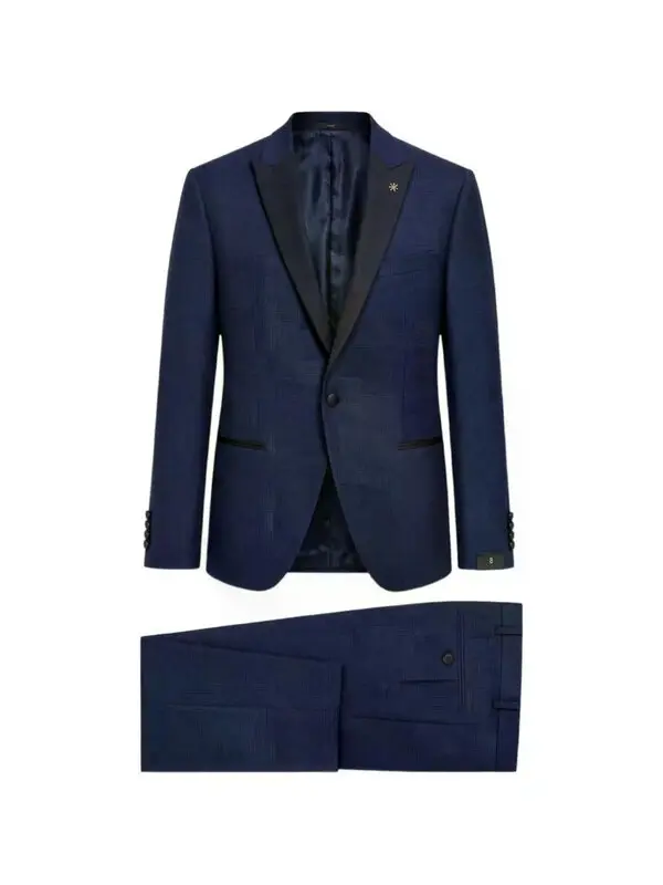 MANUEL RITZ Single-breasted Suit - Blue