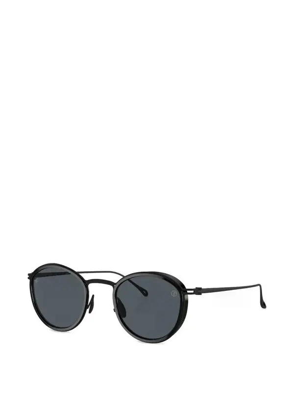 Giorgio Armani Round Titanium Sunglasses