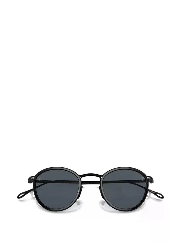 Giorgio Armani Round Titanium Sunglasses