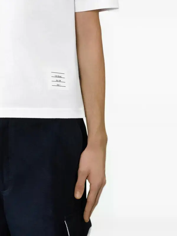 Thom Browne Jersey 4-bar Short Sleeve T-shirt - Grey