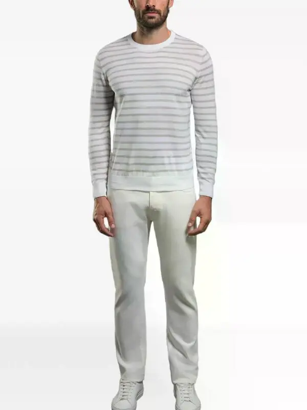 MOORER Orvieto Striped Sweater