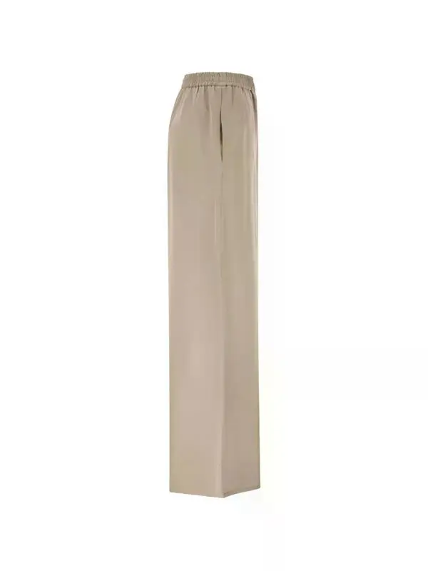 Max Mara Wide-leg Silk Palazzo Pants