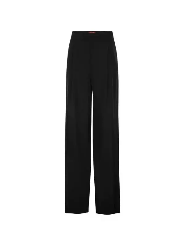 Max Mara Crêpe Palazzo Pants - Black
