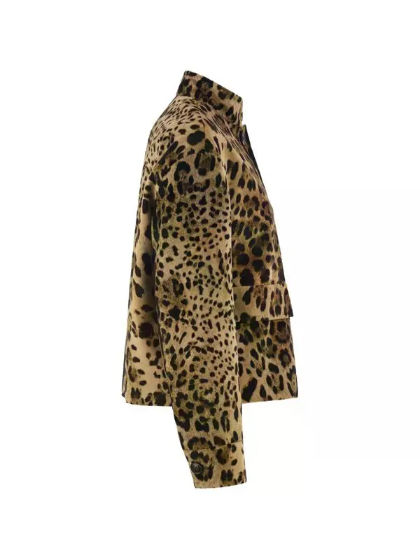 Max Mara Tedro Leopard-print Cropped Jacket