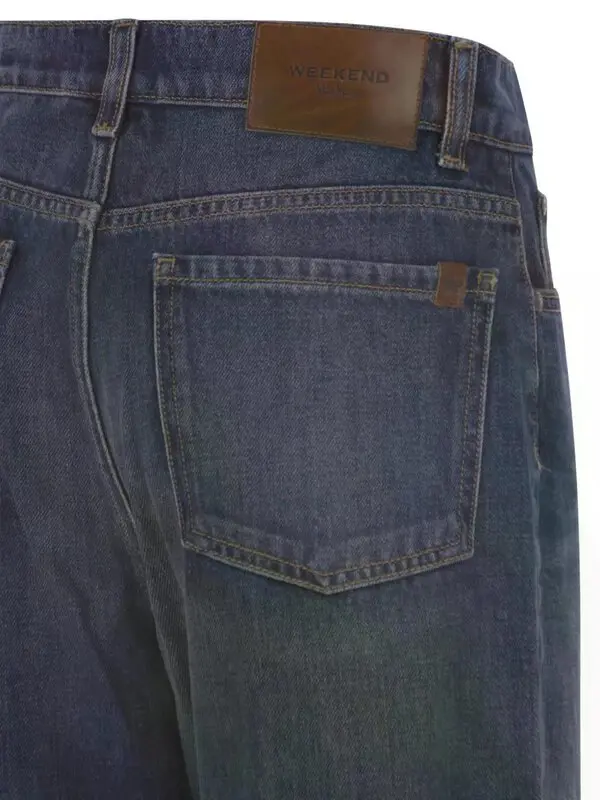 Max Mara Indigo Cotton Wide-leg Jeans