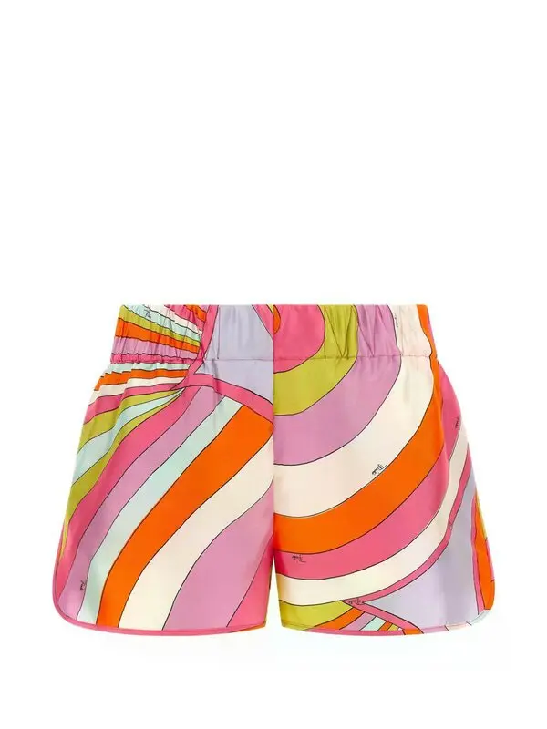 Emilio Pucci Iride-print Silk Shorts