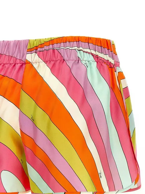 Emilio Pucci Iride-print Silk Shorts