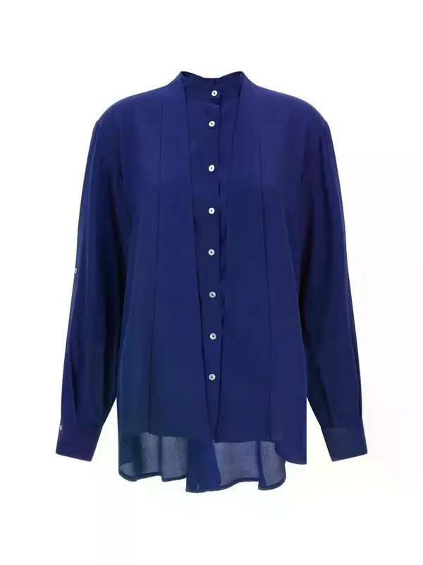 DI.LA3 PARI' Di.la3 Pari Bonton Shirt - Blue