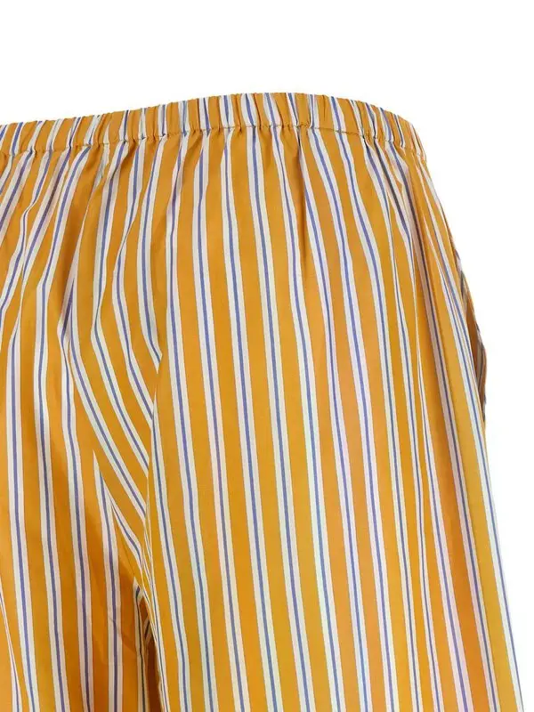 Andamane Lana Striped Trousers - Yellow