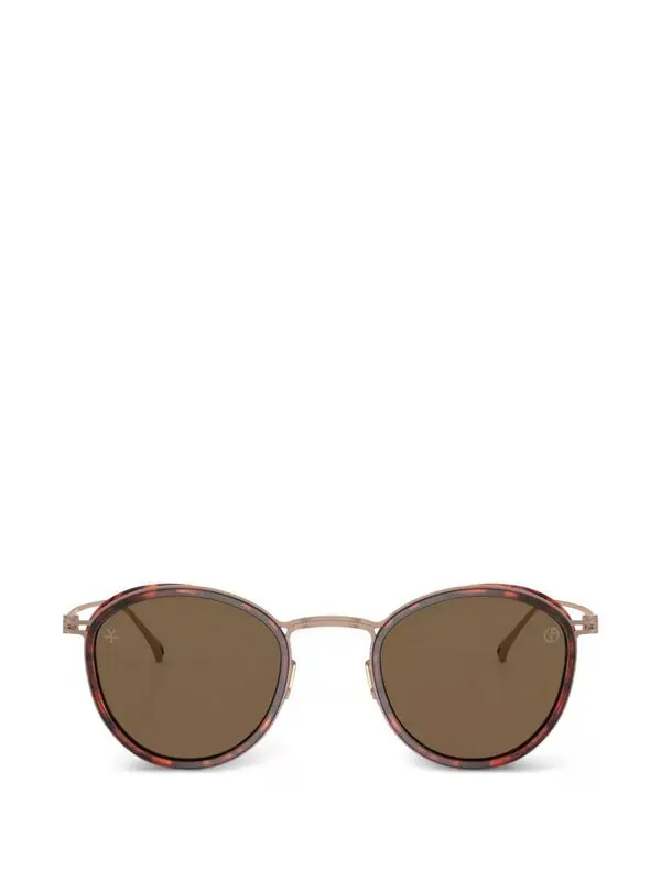 Giorgio Armani Round Titanium Sunglasses