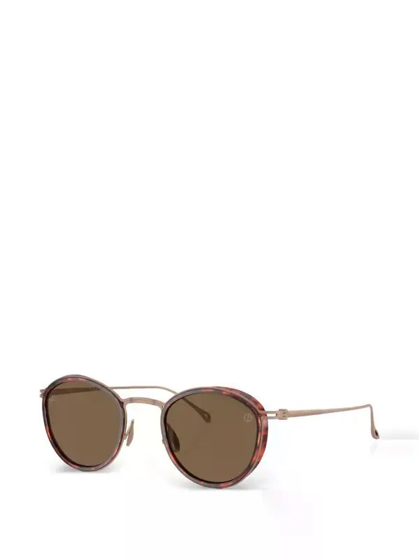 Giorgio Armani Round Titanium Sunglasses