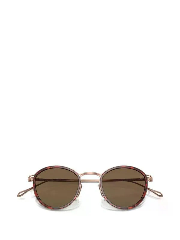 Giorgio Armani Round Titanium Sunglasses