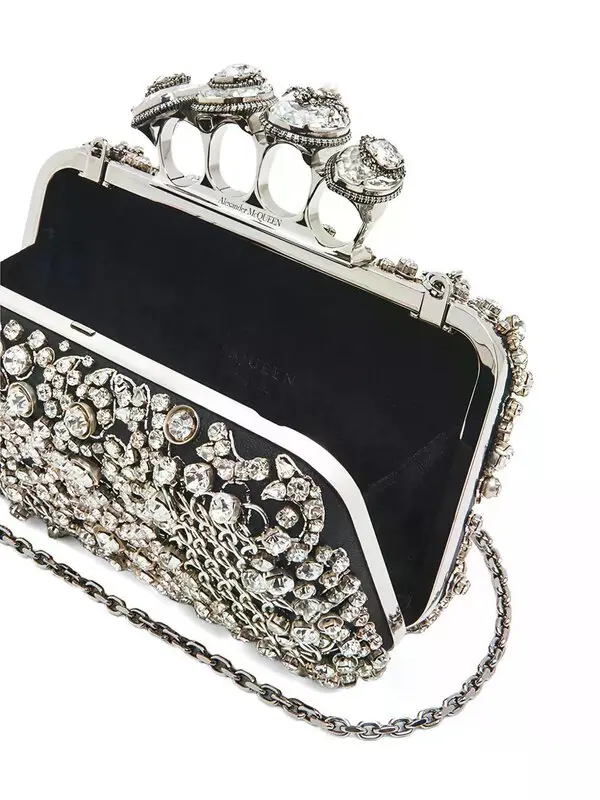 Alexander McQueen Crystal-embellished Clutch Bag