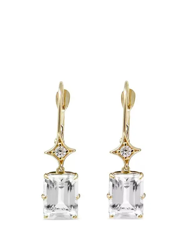 Anzie Aurora Topaz Drop Earrings - Gold
