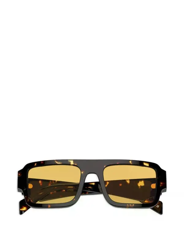 Prada Tortoiseshell-effect Square-frame Sunglasses