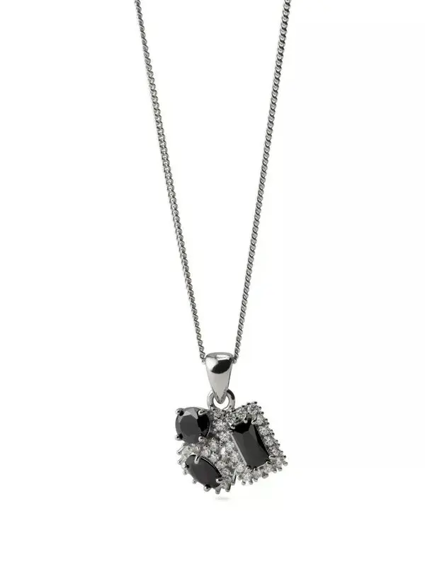 MAISON MARGIELA Zirconia Cluster Pendant Necklace