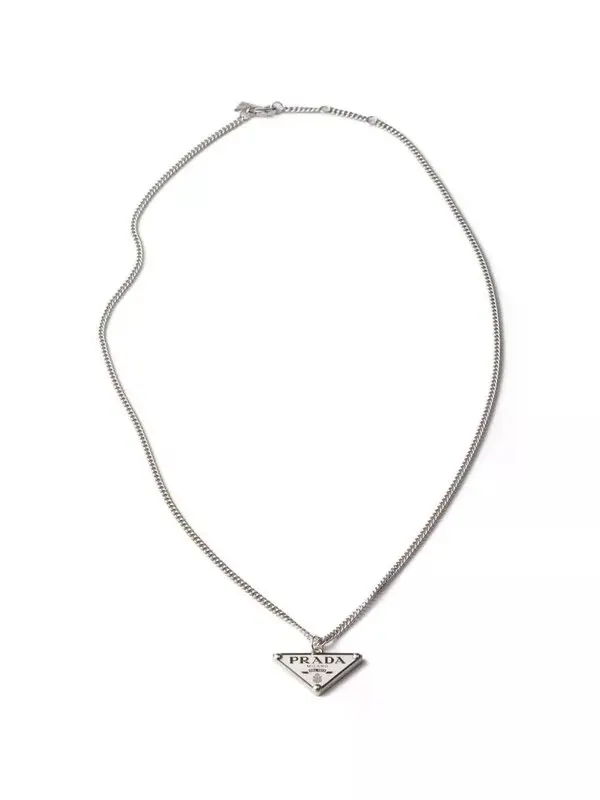 Prada Enameled Metal Necklace