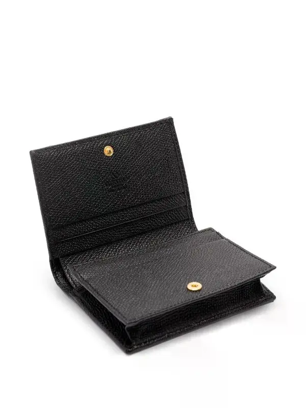 Valentino Garavani Vlogo Signature Leather Wallet - Black