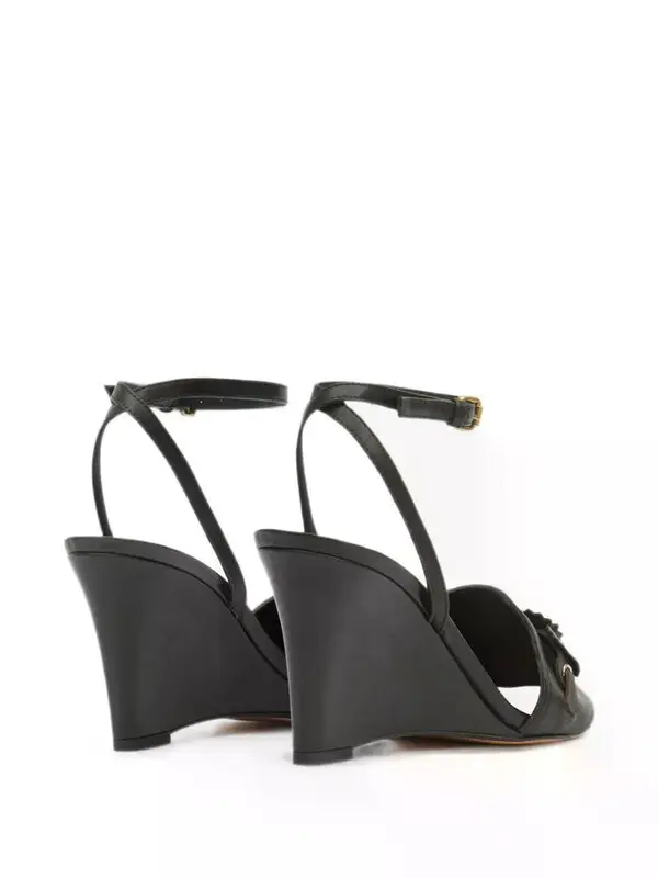 Isabel Marant Étoile Anerya Floral-appliqué Wedge Sandals