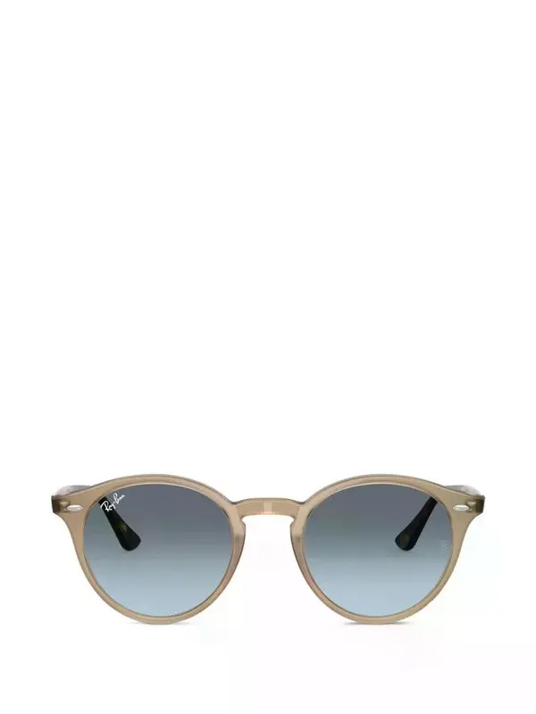 Ray-ban Round Frame Sunglasses With Gradient Lenses - Blue