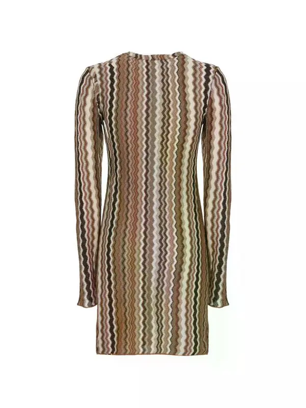 MC2 SAINT BARTH Chevron Knit Mini Dress