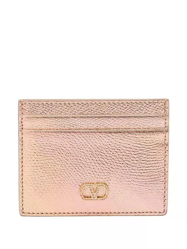Valentino Garavani Vlogo Crystal-embellished Card Holder - Pink