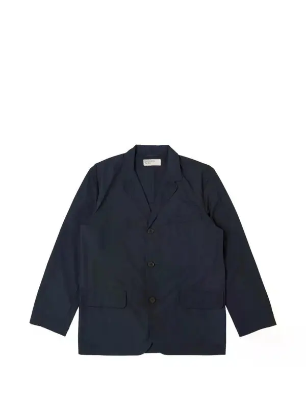 Universal Works Capitol Notch-lapel Flap-pocket Single-breasted Blazer - Blue