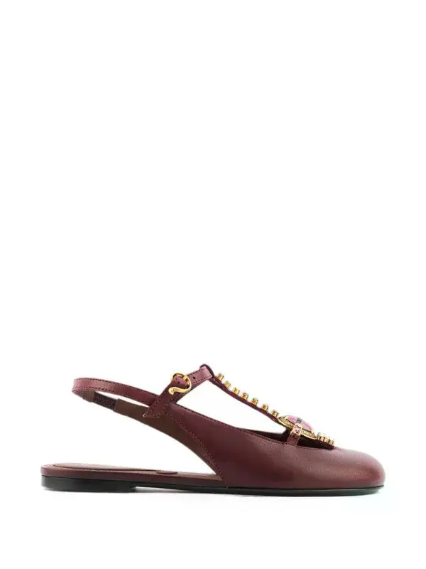Etro Crystal-embellished Sling-back Pumps - Brown