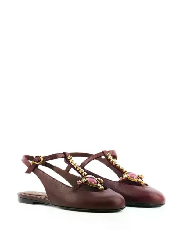 Etro Crystal-embellished Sling-back Pumps
