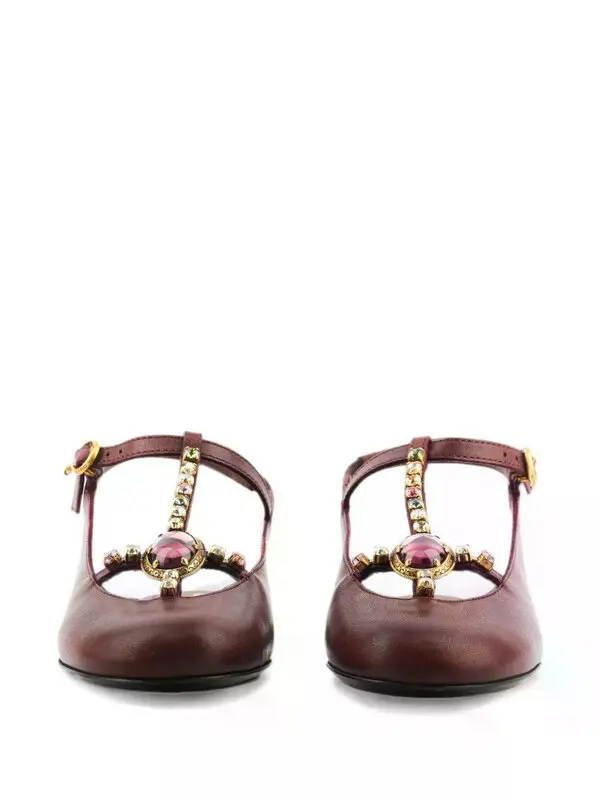 Etro Crystal-embellished Sling-back Pumps