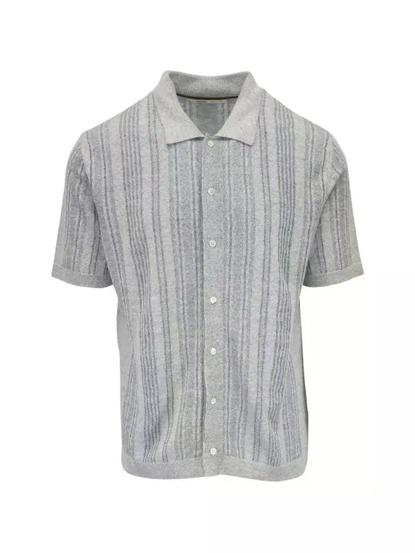 MAURIZIO BALDASSARI Striped Knitted Shirt - Grey