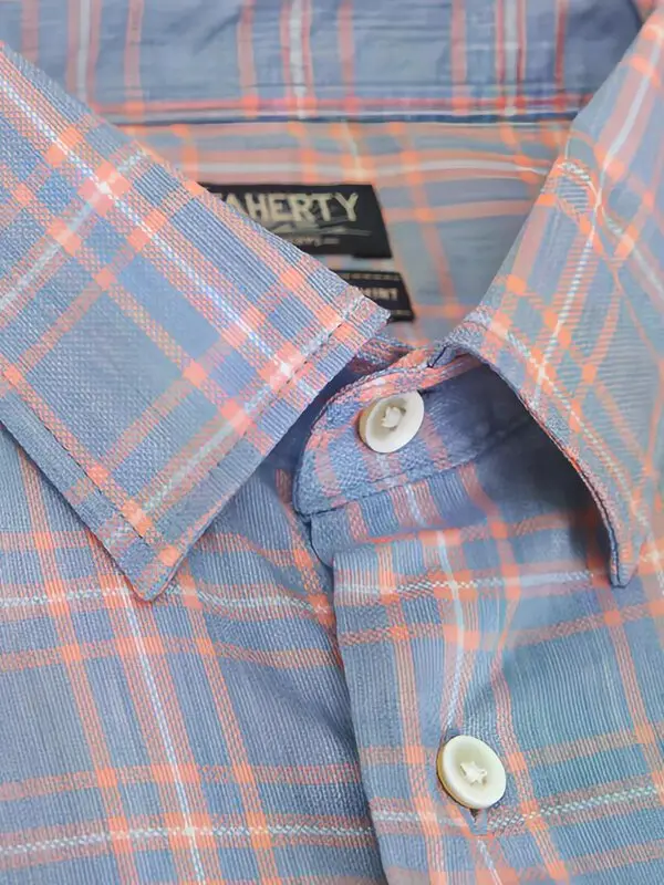 Faherty Brand Movement Check-print Shirt - Blue