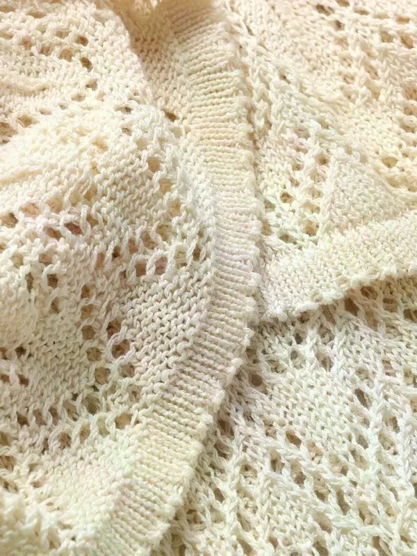Zimmermann Mahon Ruffled Pointelle-knit Top