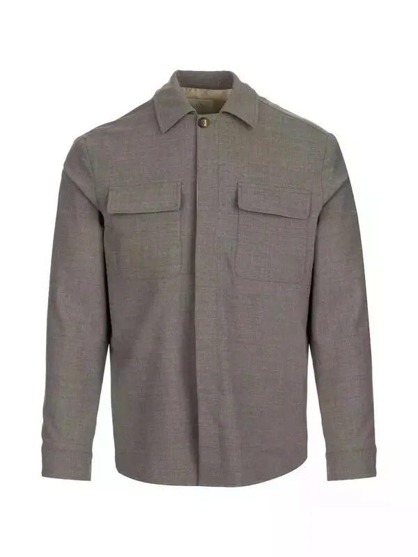 Eleventy Chest-pocket Overshirt