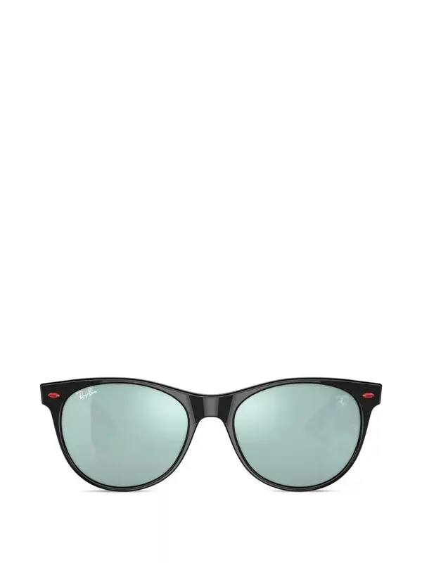 Ray-ban X Scuderia Ferrari Round-frame Sunglasses - Black