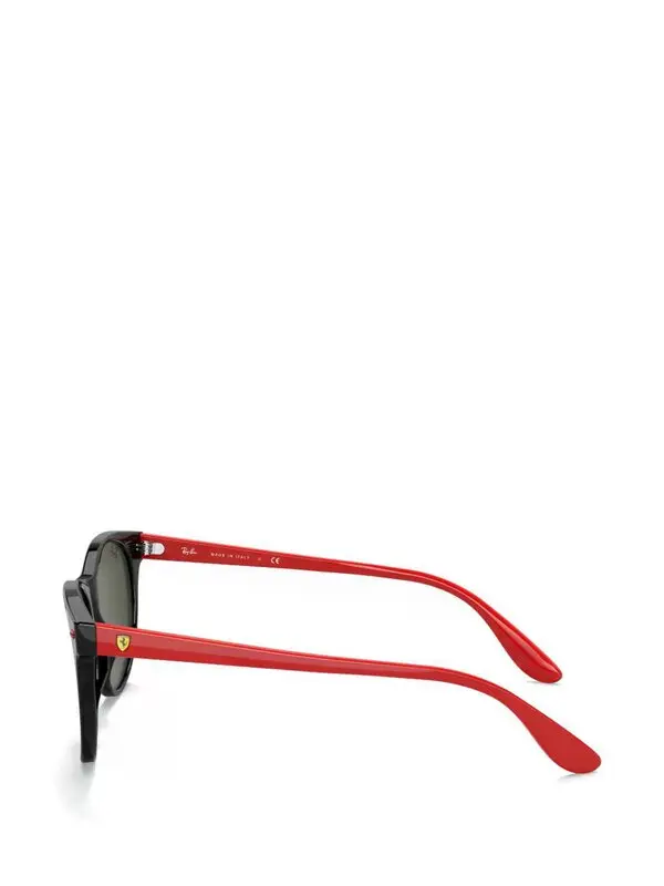 Ray-ban X Scuderia Ferrari Round-frame Sunglasses