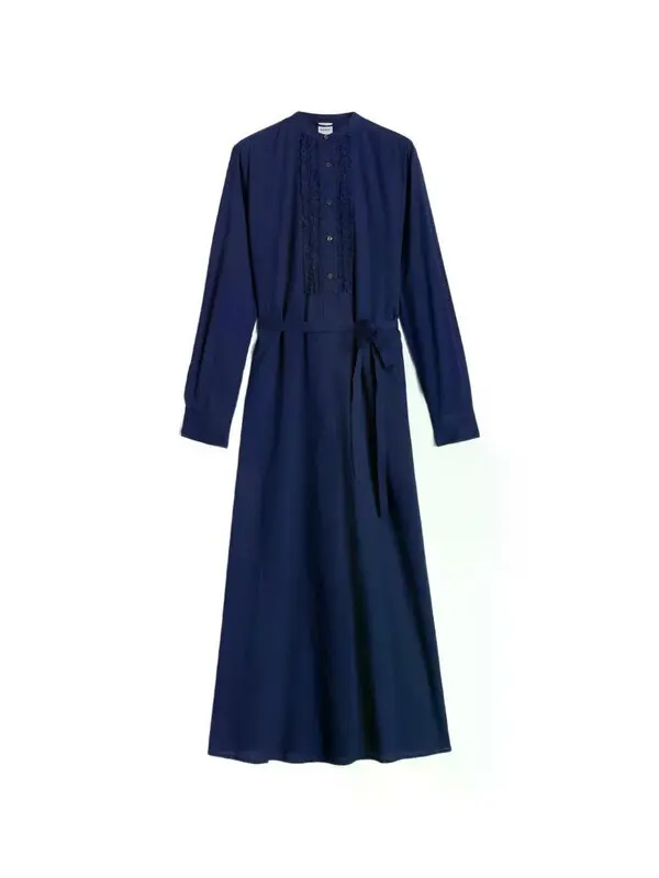 Aspesi Belted Midi Dress With Ruffled Detailing