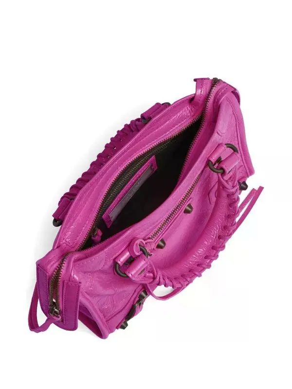 Balenciaga Mini Le City Studded Shoulder Bag
