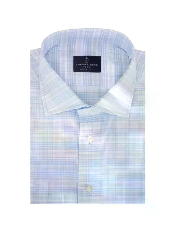 EMANUEL BERG Yoga Checked Shirt