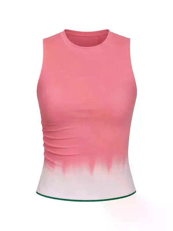 Silvia Tcherassi Tagua Sleeveless Ruched Tank - Pink
