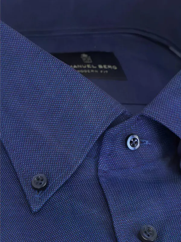 EMANUEL BERG Textured Button-down Shirt