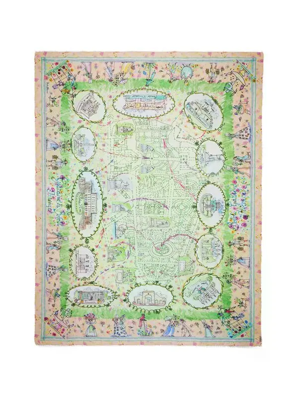 Faliero Sarti X Paolo Fiumi Giardino Boboli Scarf - Neutrals