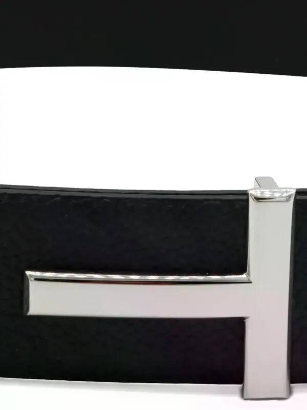 TOM FORD T-logo Leather Belt