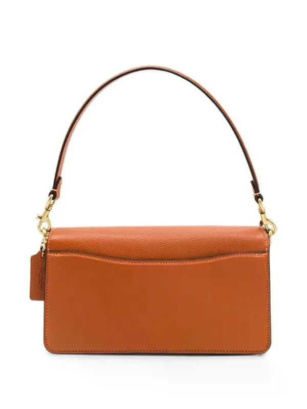 COACH Logo-plaque Leather Shoulder Bag