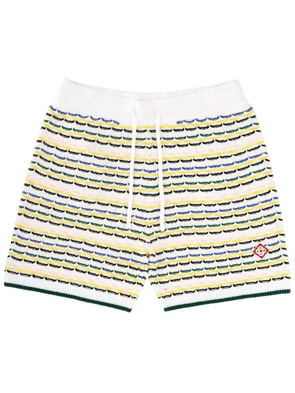 Casablanca Knitted Shorts - Multicolour
